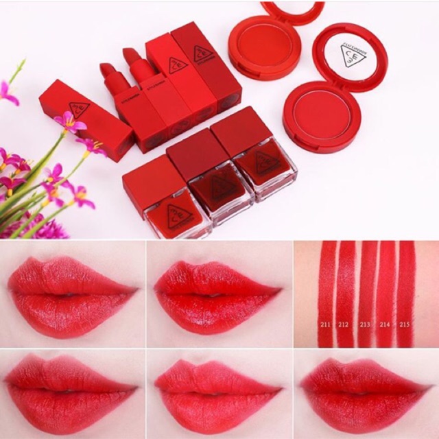 Son 3CE Red Recipe chính hãng | Shopee Việt Nam