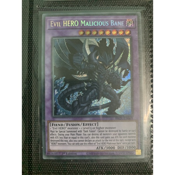 bài yugioh: evil hero malicious bane | Shopee Việt Nam