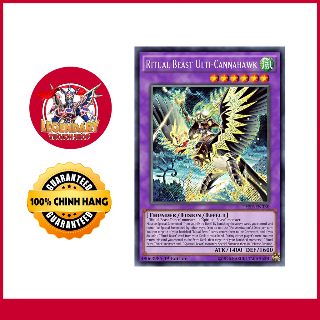 [JP][Thẻ Bài Yugioh Chính Hãng] Ritual Beast Ulti-Cannahawk | Shopee Việt Nam
