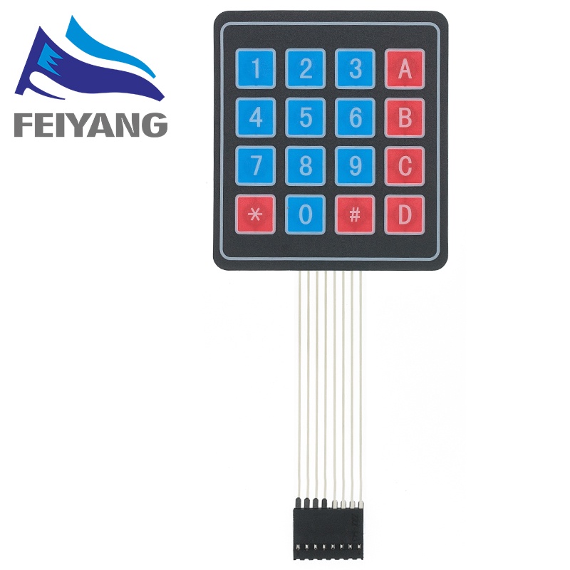 Bàn Phím Công Tắc Cảm Ứng 1x4 4x4 4x5 Arduino 1*4 4*4 4*5 16 Nút ...