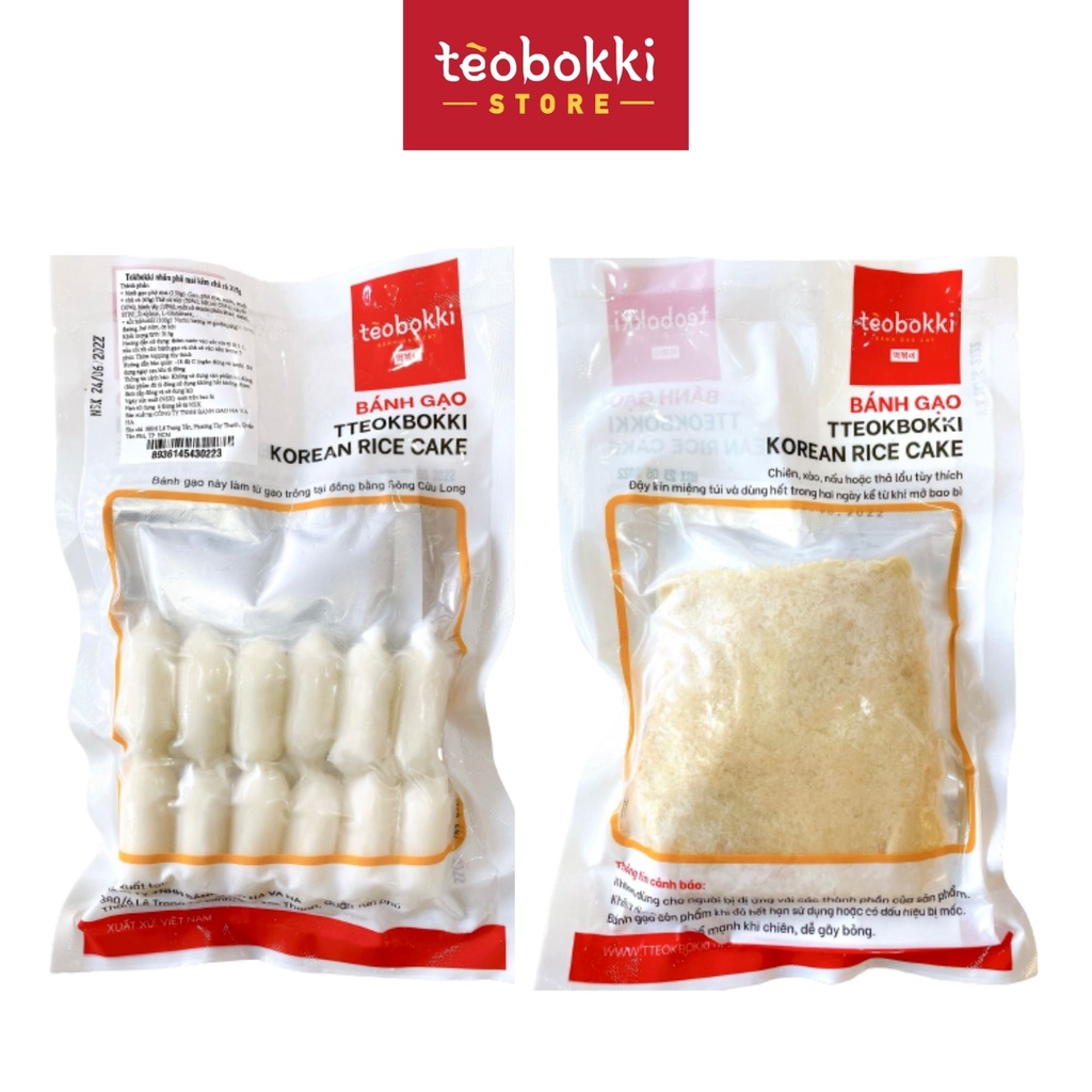 [Tặng mì Ottogi] Bánh gạo tokbokki phô mai kèm chả cá Tèobokki Store 315g | Shopee Việt Nam