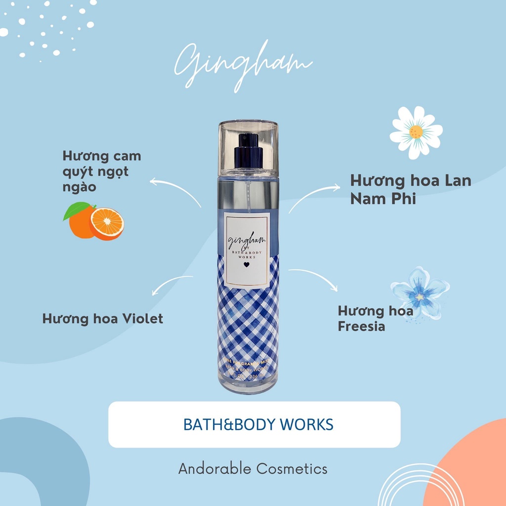Xịt thơm body mist BST Gingham- Gingham Love 236ml | Shopee Việt Nam