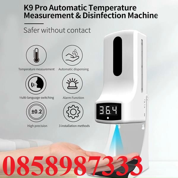 Máy xịt cồn tự động kèm nhiệt kế, máy đựng dung dịch sát khẩn tay k9pro | Shopee Việt Nam
