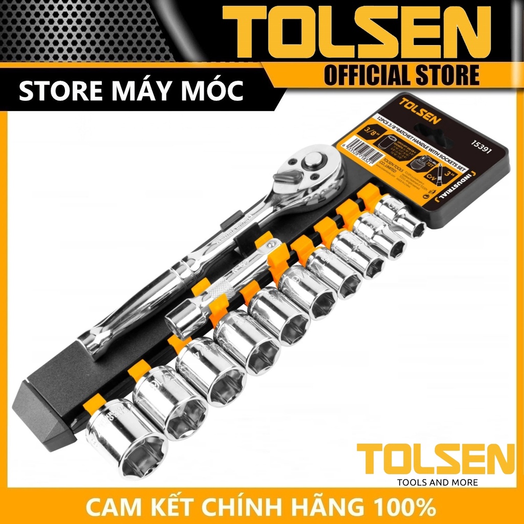 BỘ TUÝP VÀ CẦN MỞ 3/8 INCH HỆ INCH 12 CHI TIẾT TOLSEN 15391 - HÀNG ...