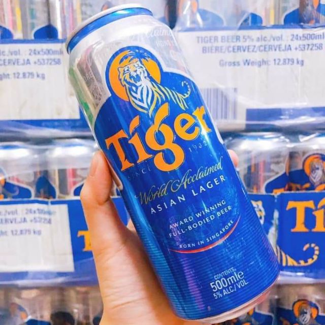 Bia Tiger 500ml/ thùng 24 lon cao | Shopee Việt Nam