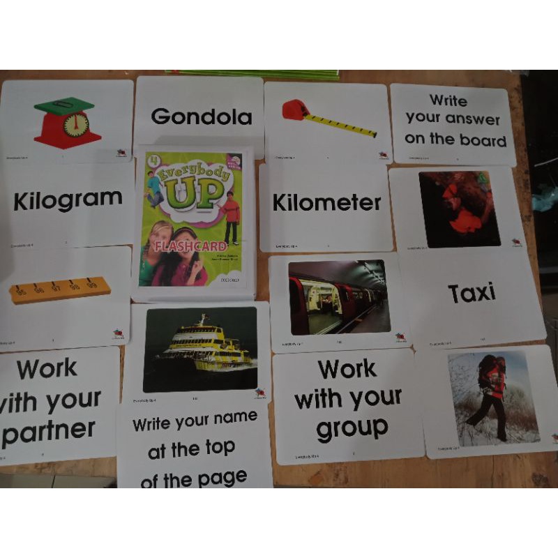 FLASHCARD EVERYBODY UP 4 (A5 IN 2 MẶT) | Shopee Việt Nam