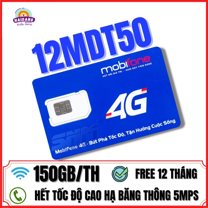(ESIM) Sim Mạng 1 Năm, Sim Mobifone 4G 1 Năm Truy Cập Internet Tốc Độ Cao 100GB/ thang Sử Dụng ...