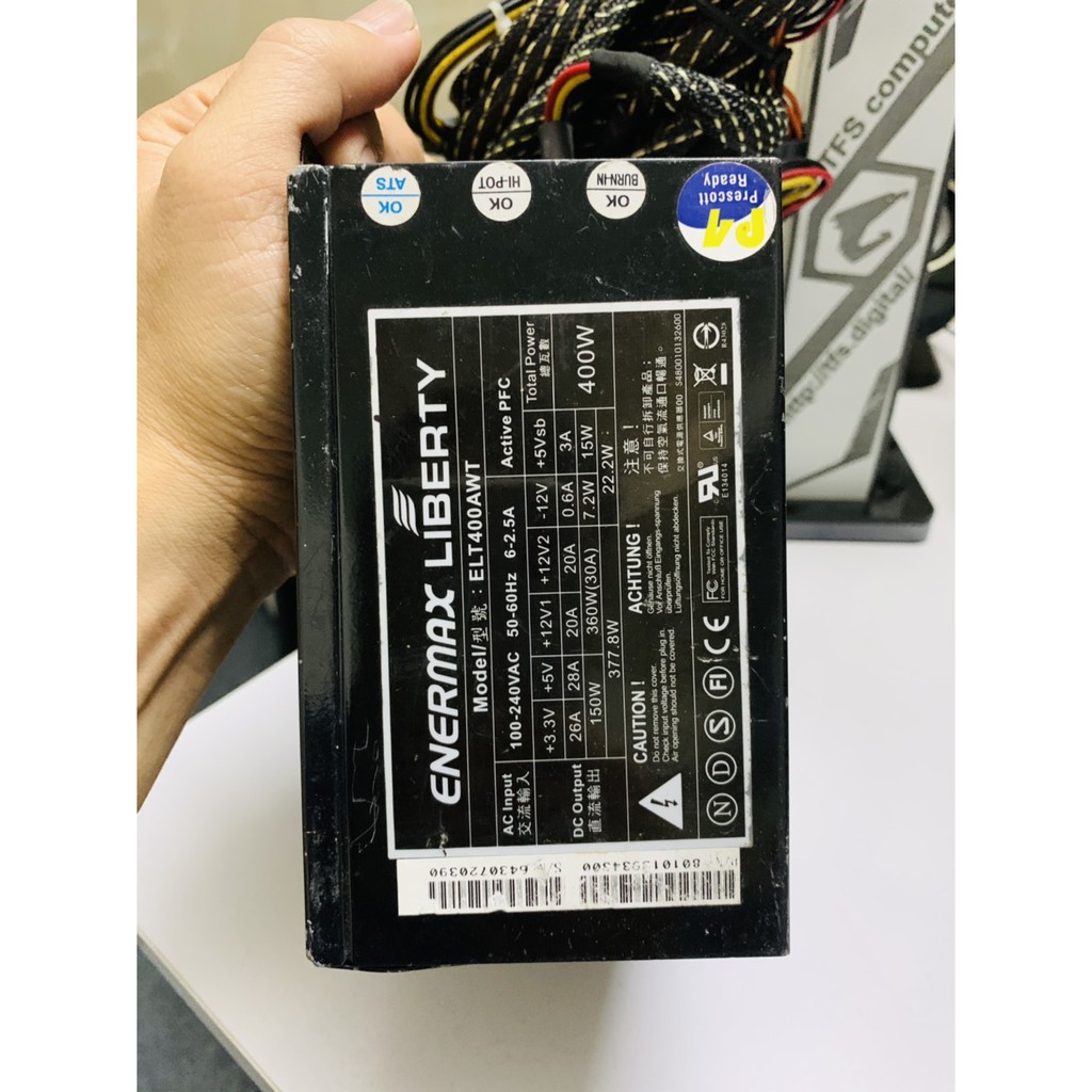 Nguồn Enermax Liberty ELT400AWT 400W (Nguồn phụ VGA 6 pin) Kiểu Module ...