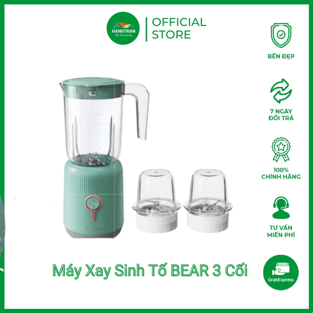 Máy Xay Đa Năng Bear LLJ C10P1 (- Xay Thịt,Tỏi Ớt,Sinh Tố,Sữa Hạt Ăn Dặm Cho Bé_Gia Dụng Gia ...