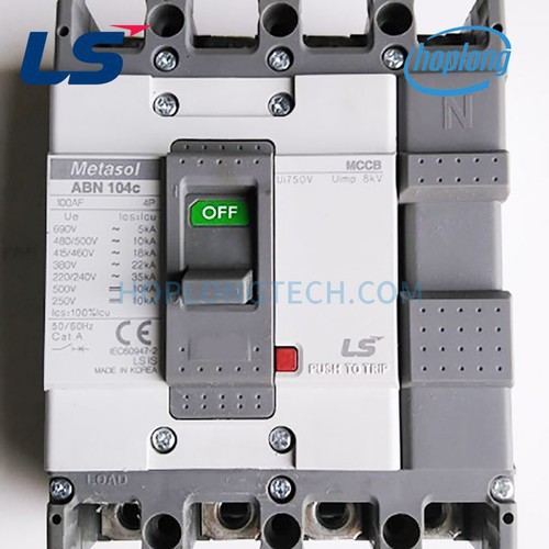 ABN104c 100A Cầu dao tự động 4 pha dòng cắt 22kA MCCB LS | Shopee Việt Nam