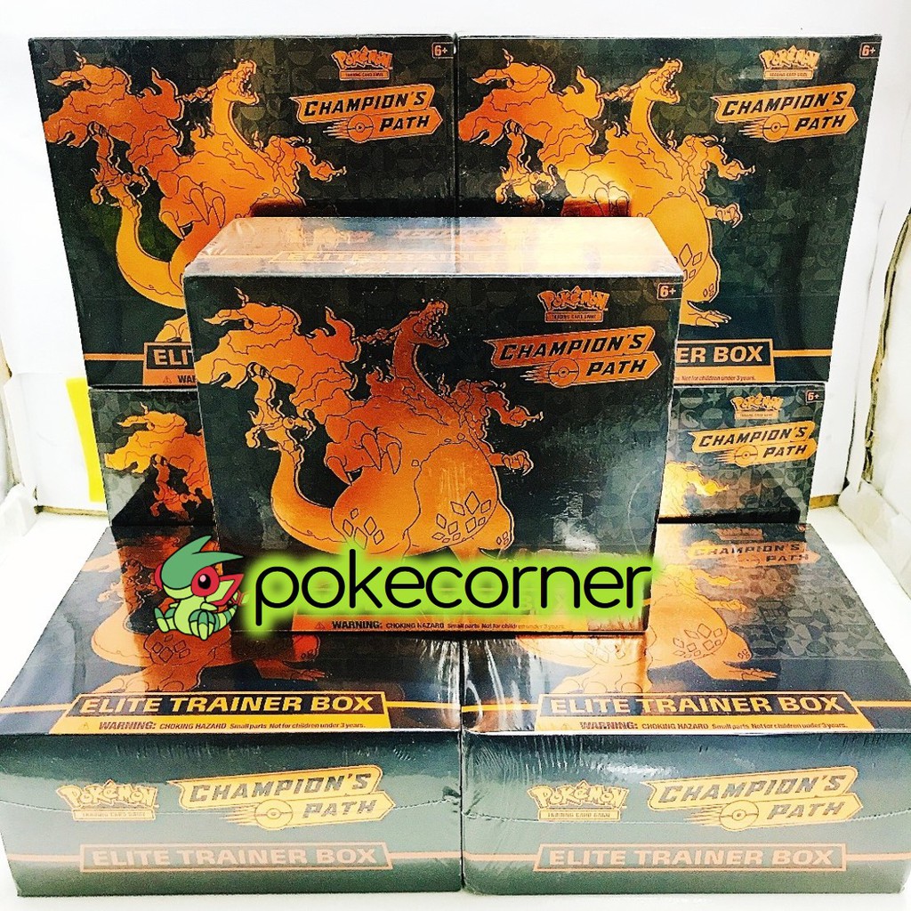 Hộp Bài Pokemon TCG Elite Trainer Box Champion Path Charizard GMAX ...