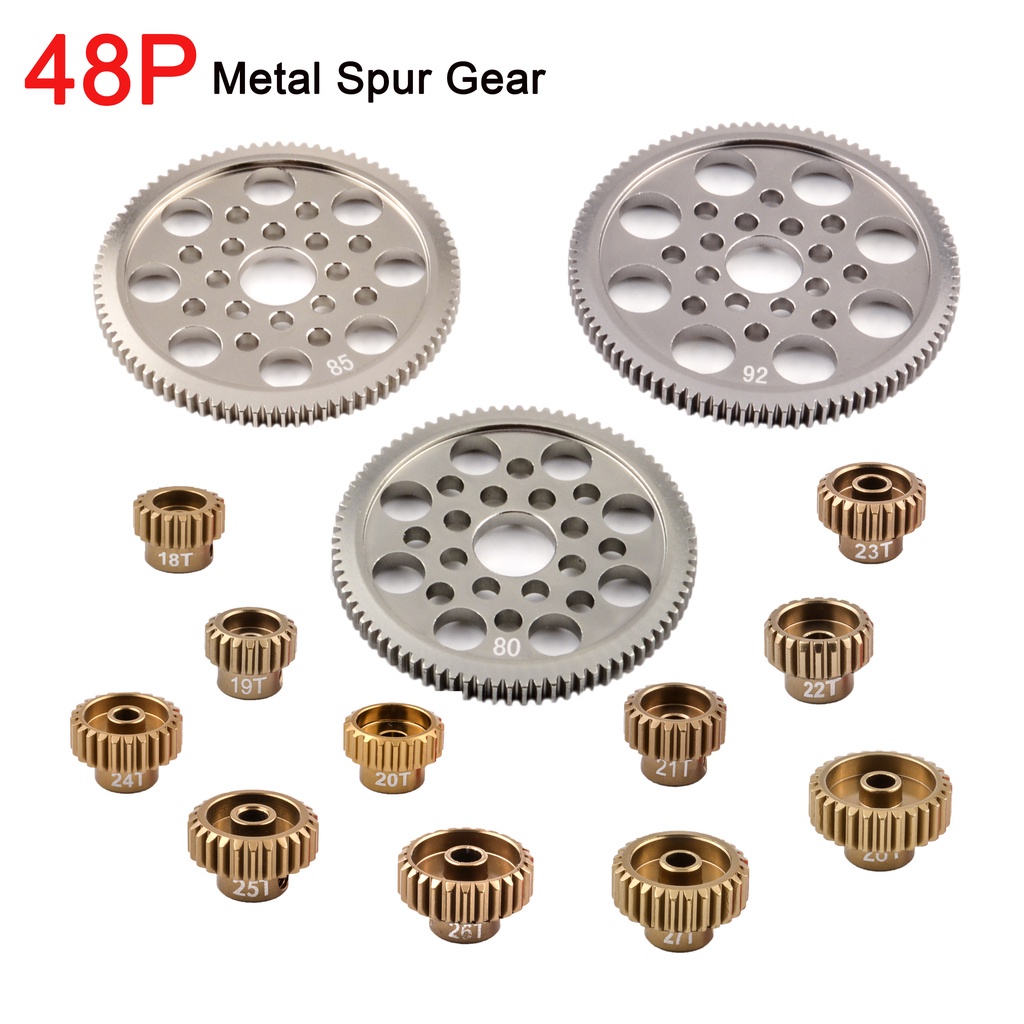 Bánh Răng Động Cơ 48P 92T 85T 80T Pinion 18T 19T 20T 21T 22T 23T 24T 25T 26T Cho Sakura R31 G31 ...