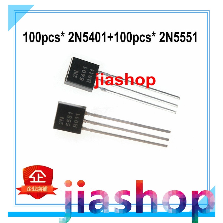 200 CÁI 2N5551 2N5401 5551 5401 TO-92 (100 CÁI * 2N5401 + 100 CÁI * 2N5551) Transistor lưỡng cực ...