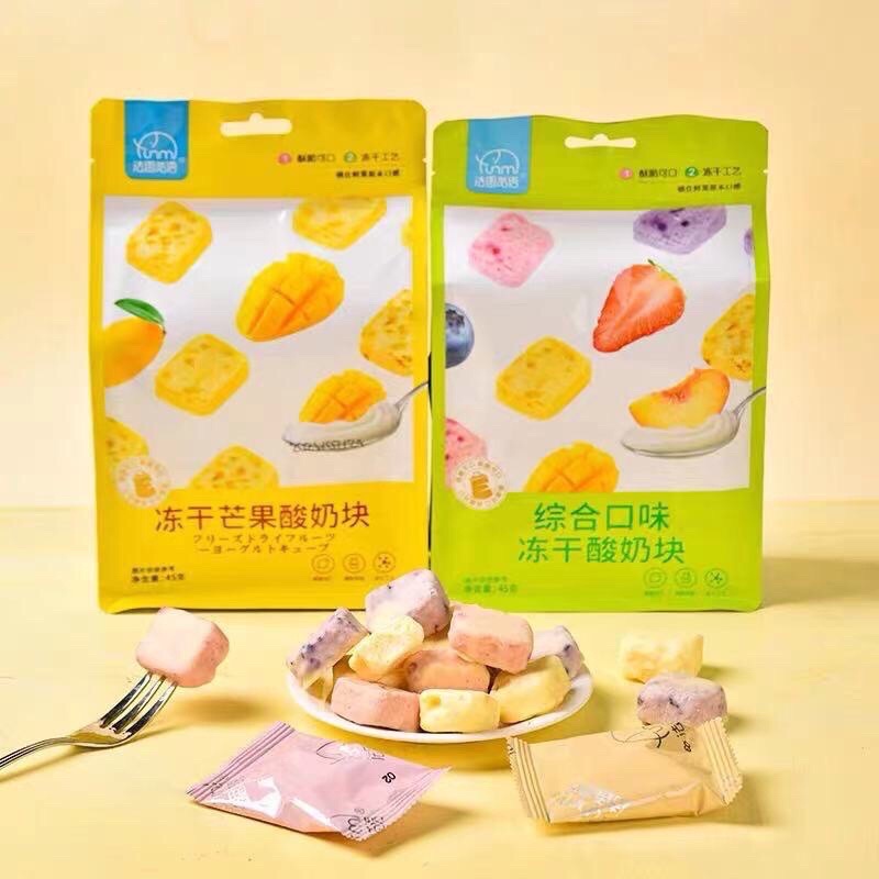 Sữa Chua Khô Sấy Lạnh Trái Cây YUMI 45gr - Ăn Vặt 492 | Shopee Việt Nam