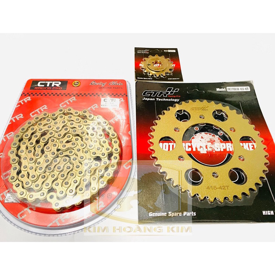 Bộ sên nhông đĩa CTR Racing 7li gắn xe máy WINNER,EXCITER,DREAM WAVE ...