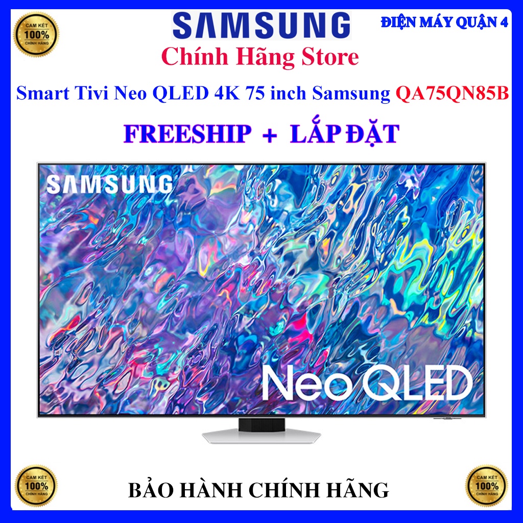 Smart Tivi Neo QLED 4K 75 inch Samsung QA75QN85B - QA75QN85BA -75QN85B | Shopee Việt Nam