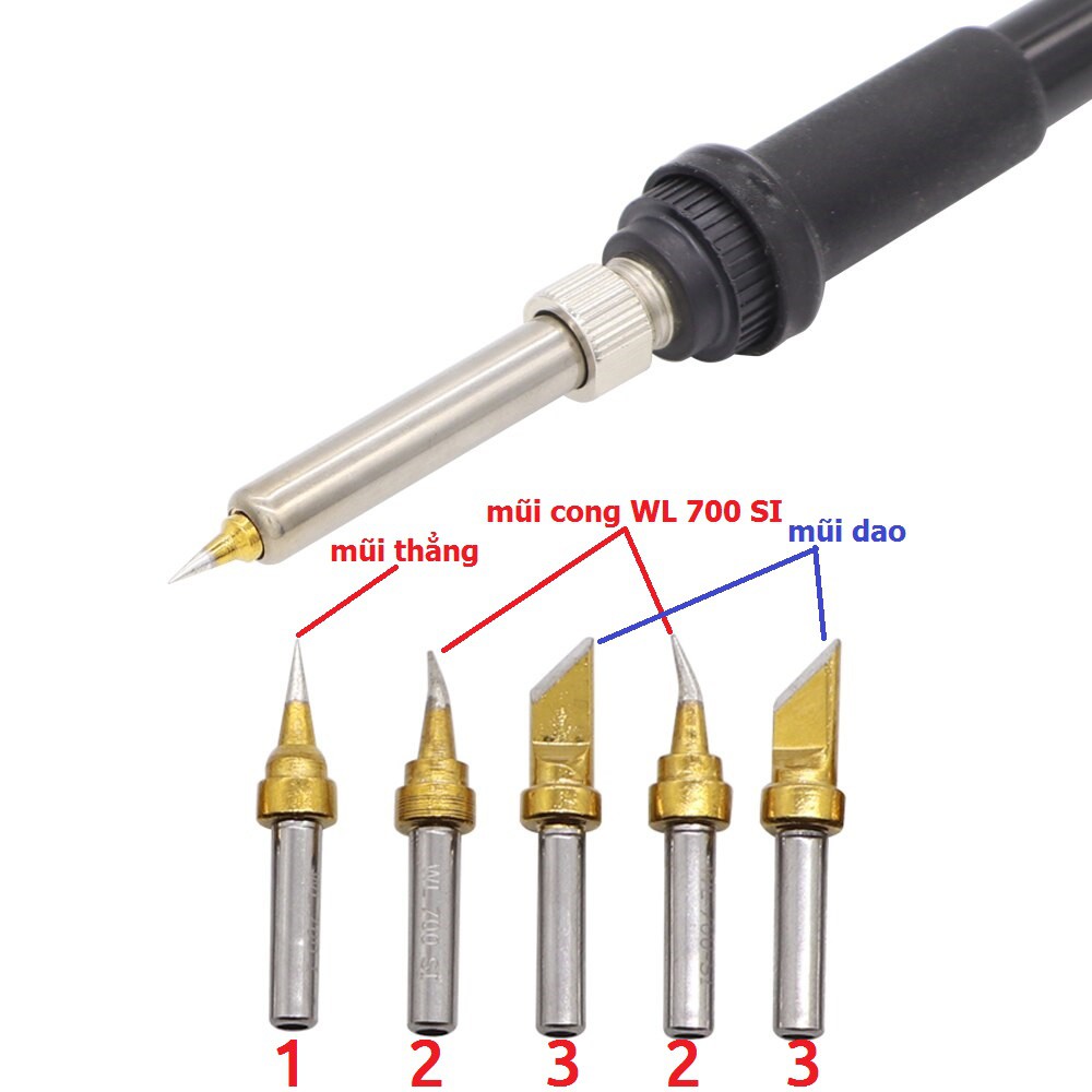 Mũi hàn cho máy hàn Quick 203H/ 205H hoặc WL HT007 | Shopee Việt Nam