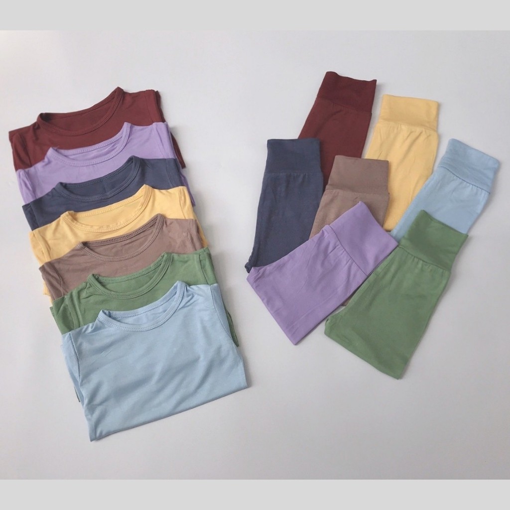 Bộ Minky Mom Dài Tay Body chổng mông mềm mịn, Bộ Cạp Cao Cho Bé Chất ...