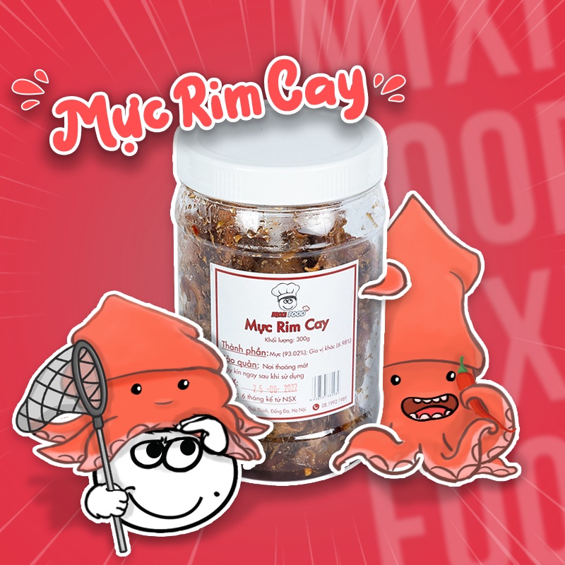 [SG - CHÍNH HÃNG] Mực rim cay, MIXIFOOD tuyệt phẩm mực chất lượng cao ...