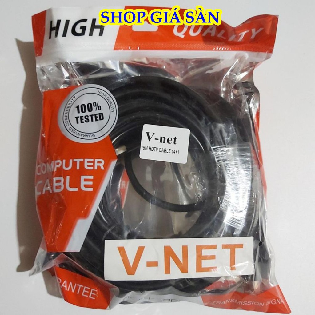 Cáp Hdmi, Dây HDMI 7.0 (14+1) VNET/ Arigato dài 1.5M- 3M- 5M Tròn Đen Hd | Shopee Việt Nam