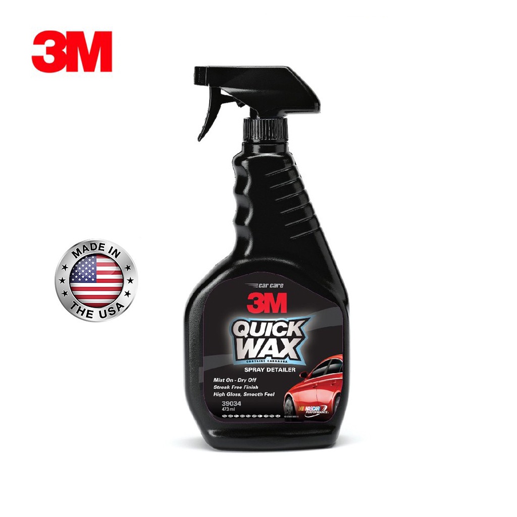 Chai Xịt Tăng Độ Bóng Bề Mặt Sơn Ô Tô Xe Máy 3M 39034 Quick Wash 473ml ...