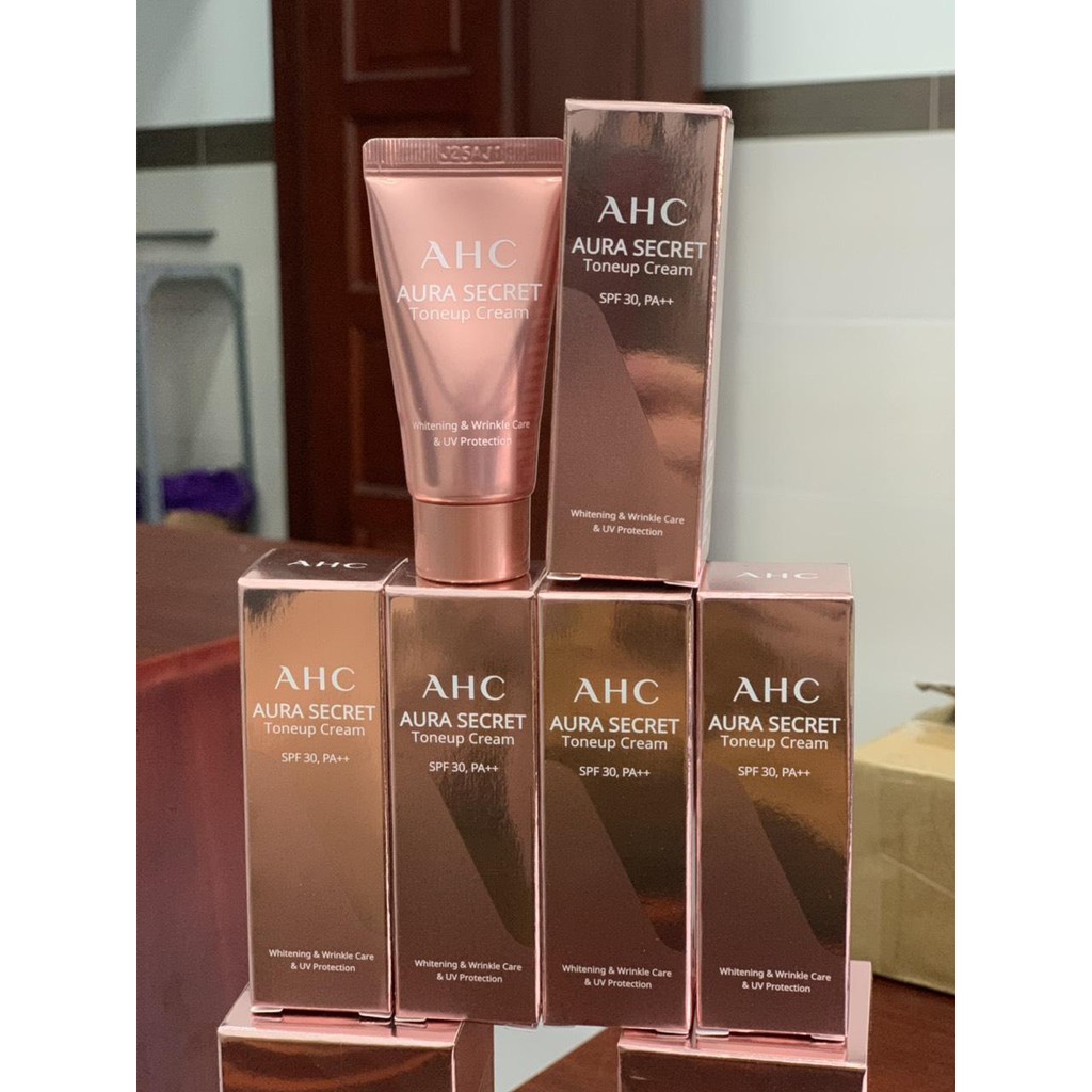 Kem dưỡng da trắng hồng, căng bóng AHC Aura Secret Tone Up Cream 10ml | Shopee Việt Nam