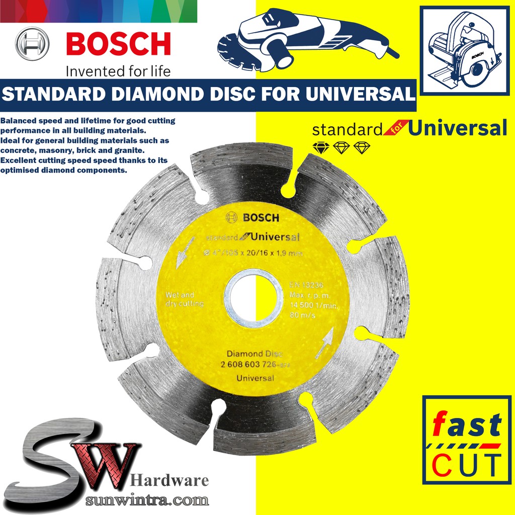 Lưỡi cắt gạch BOSCH Universal Diamond Cutting Disc (105 x 16/20mm ...