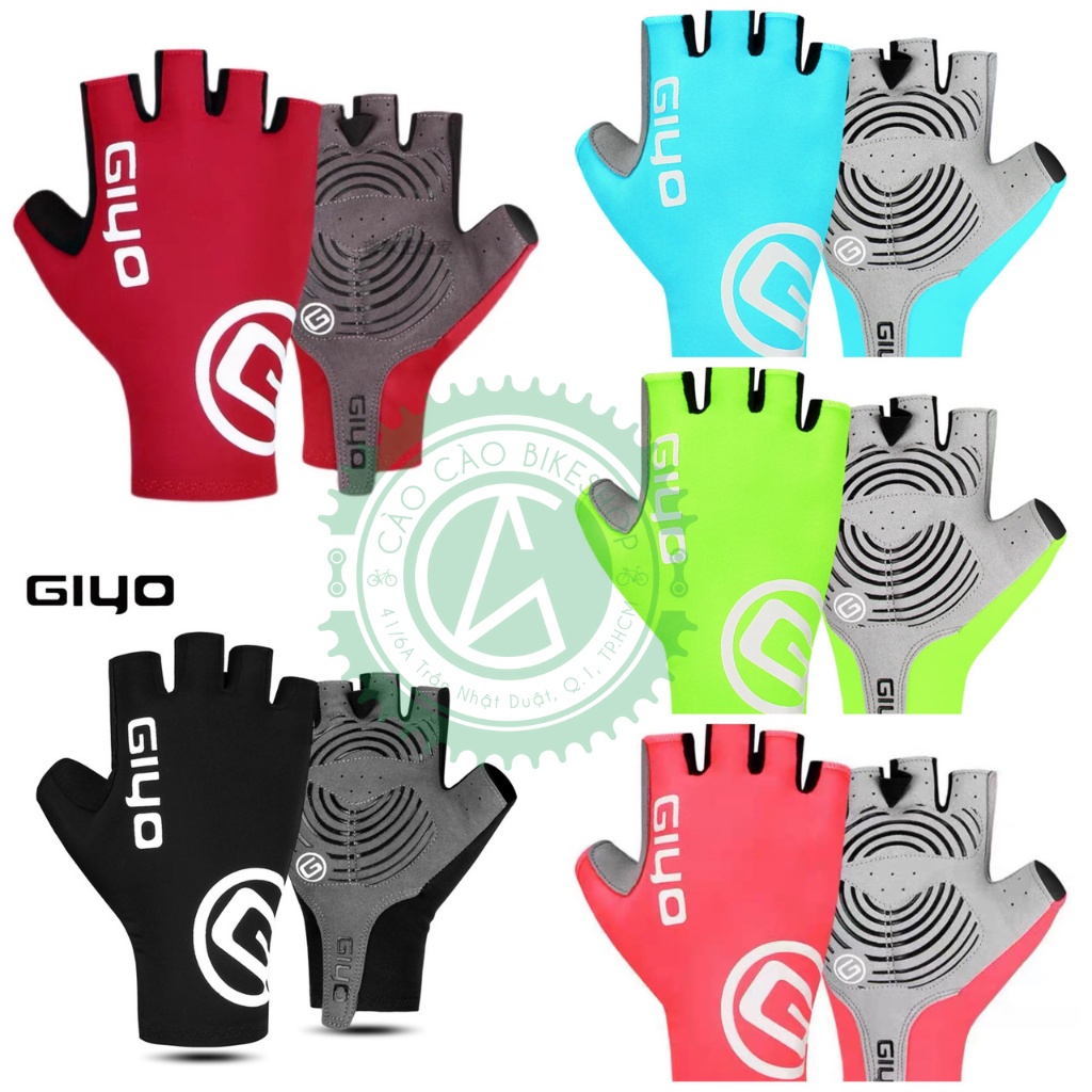 GĂNG TAY GIYO NỬA NGÓN CHÍNH HÃNG_ CàoCàoBikeShop | Shopee Việt Nam