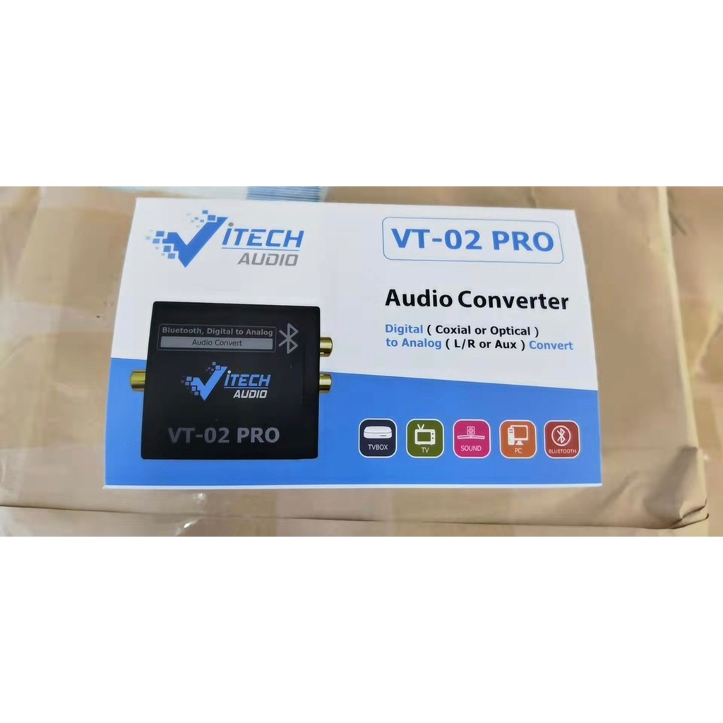 Bộ chuyển quang âm thanh từ Optical sang Analog VITECH VT02 Pro hỗ trợ Bluetooth | Shopee Việt Nam