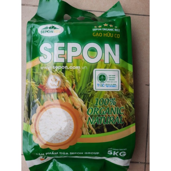 Gạo hữu cơ Sepon ST25 5kg | Shopee Việt Nam