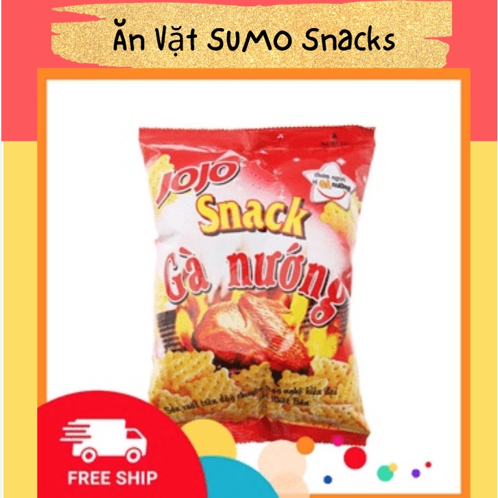Bim Bim Snack Gà Nướng JoJo gói 35/40g-Ăn Vặt Sumo Snack | Shopee Việt Nam