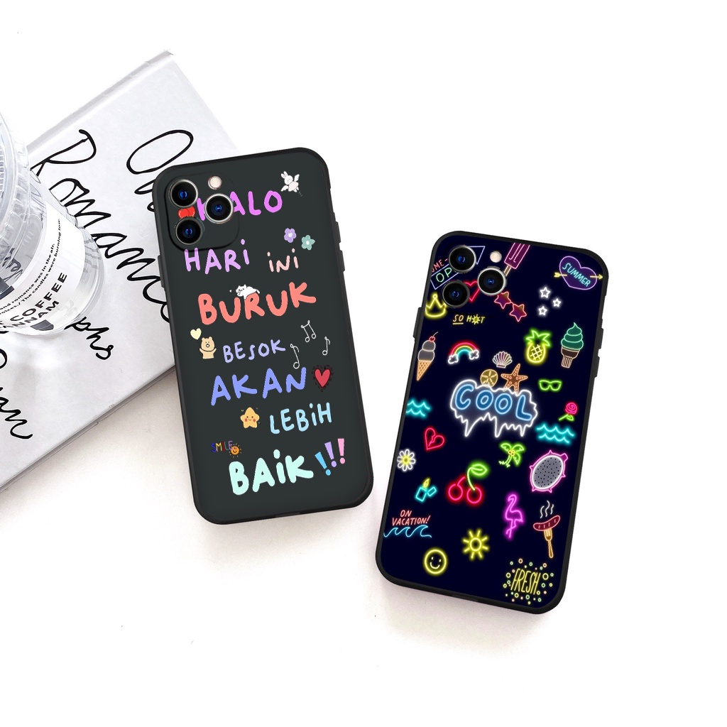 Ốp lưng Vivo sticker neon v23 5G/ v23 E/ y15a/ y15s/ Y17/Y15/Y12/Y11 ...