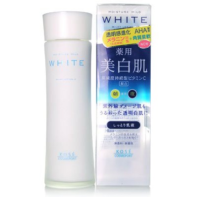 Nước hoa hồng dưỡng trắng da Kose Moisture Mild White Lotion 180ml - Japan | Shopee Việt Nam