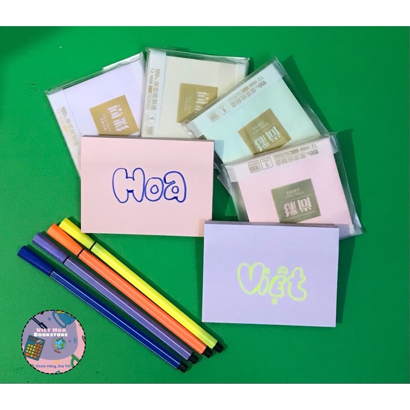 100 Tờ Giấy Note Màu _Giấy Ghi Chú_Giấy Nhớ Baoke TZ1009 | Shopee Việt Nam