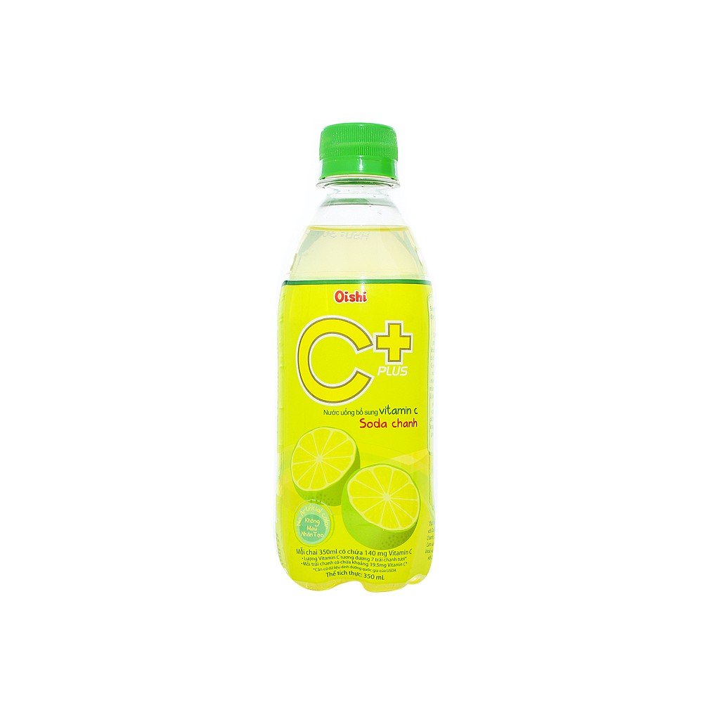 Nước Uống Có Ga Soda Chanh C Plus Oishi ( 24 Chai X 350Ml) | Shopee Việt Nam
