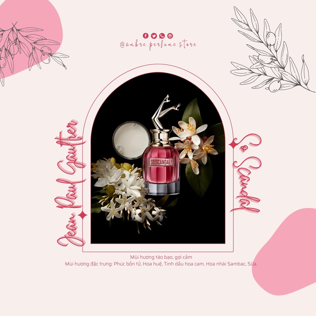 Mẫu thử [Tester] 1ml - Nước hoa chính hãng: So Scandal, Scandal ...