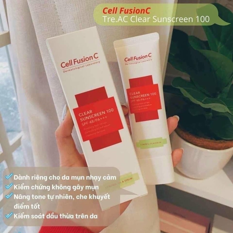 Kem Chống Nắng Cell Fushion C ( xanh lá ) | Shopee Việt Nam