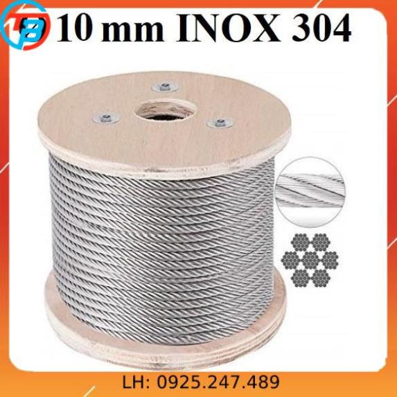 Dây cáp Phi [ 10mm ] INOX 304 CÁP THÉP SÀI GÒN | Shopee Việt Nam