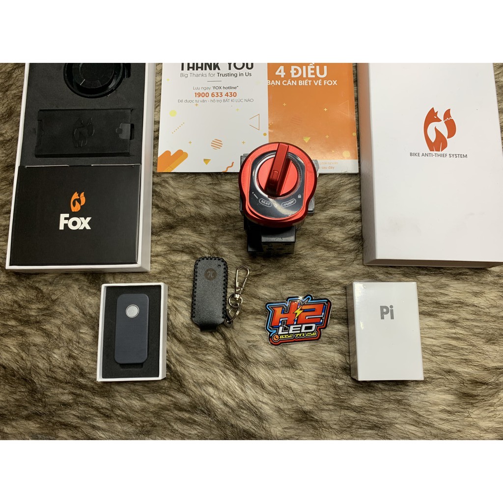 |COMBO| Full bộ khóa Smart key Fox Pitech - Núm CNC vuông - H2LED ...