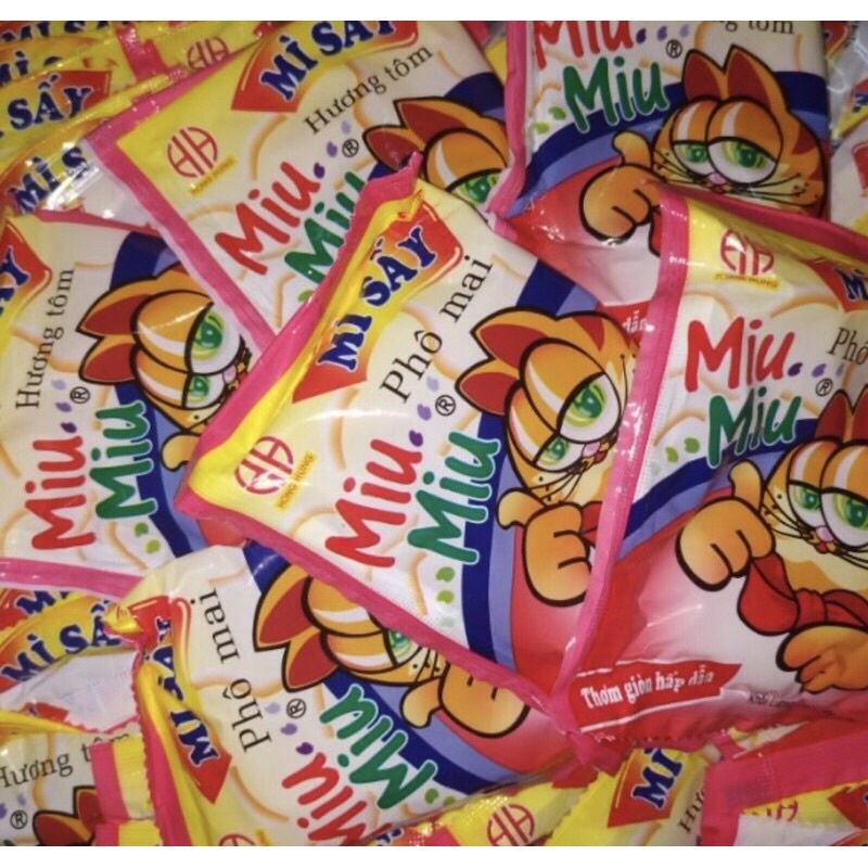Mì tôm trẻ em Miu Miu 50 gói loại mới bao giòn | Shopee Việt Nam