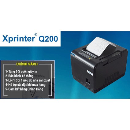 Máy in hóa đơn siêu thị XPrinter Q200 | Shopee Việt Nam