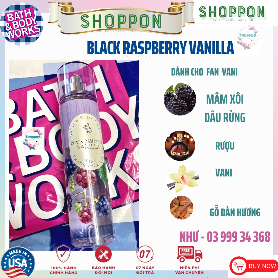 𝐁𝐒𝐓 𝐇ươ𝐧𝐠 𝐕𝐚𝐧𝐢 - 𝐁𝐋𝐀𝐂𝐊 𝐑𝐀𝐒𝐏𝐁𝐄𝐑𝐑𝐘 𝐕𝐀𝐍𝐈𝐋𝐋𝐀| 𝐗ị𝐭 𝐓𝐡ơ𝐦 𝐍ướ𝐜 𝐇𝐨𝐚 𝐁𝐚𝐭𝐡 & 𝐁𝐨𝐝𝐲 ...