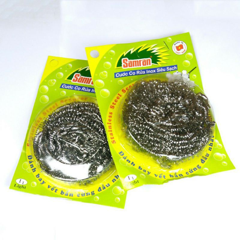 Cước Cọ Xoong Nồi inox Samran Siêu Sạch Không Rỉ | Shopee Việt Nam