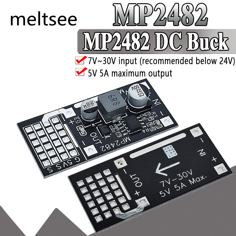 Mô-đun DC-DC MP2482 7-28V đến 5V 5A trợ lực truyền động cơ lái hạ áp ...