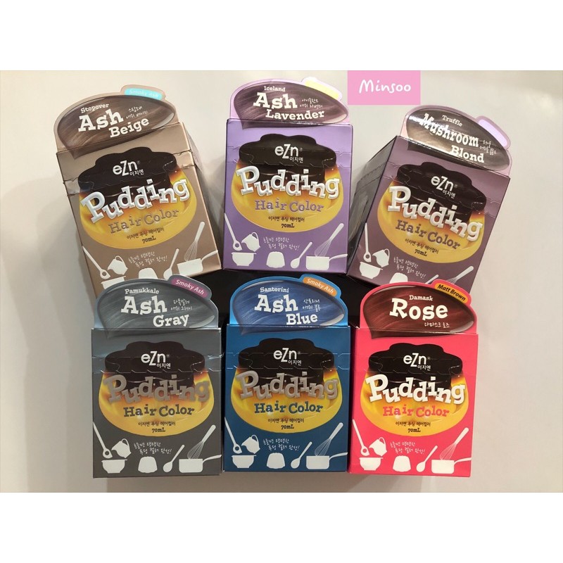 (Có bill)Nhuộm tóc/ Tẩy tóc Ezn Shaking Pudding màu khói sáng | Shopee ...