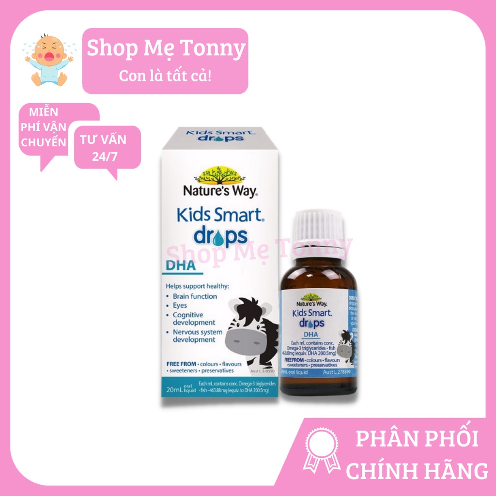 DHA Kids Smart Nature's Way dạng giọt cho bé 20ml (Hộp) | Shopee Việt Nam