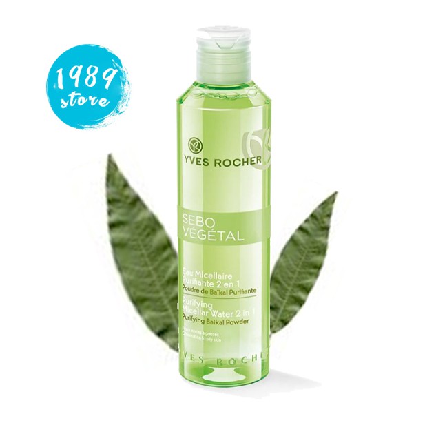 Toner làm sạch kiềm dầu se lỗ chân lông 2 trong 1 Yves Rocher Sebo ...