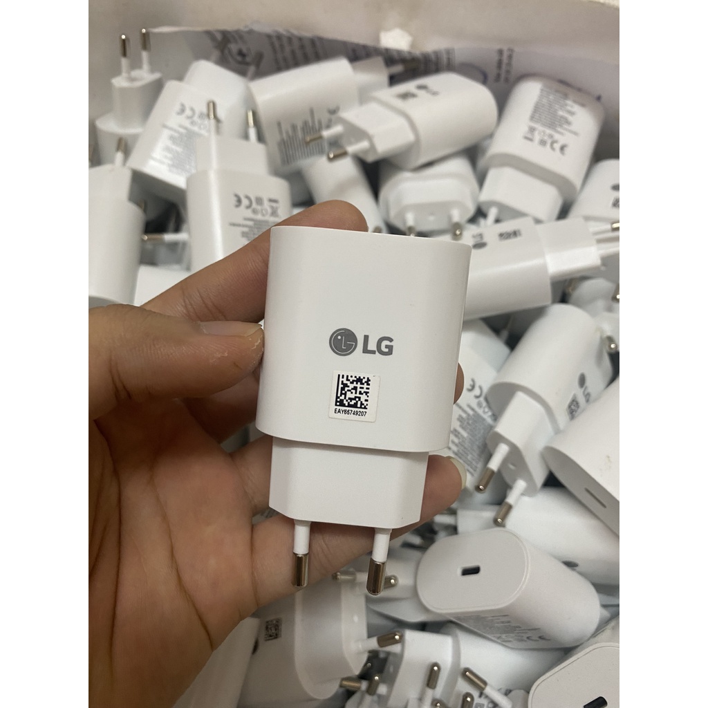 BỘ SẠC + CÁP 25w cho LG V60/ Velvet/ WING/ V50/ G8 CHÍNH HÃNG HỖ TRỢ USB PD cáp C to C, bảo hành ...