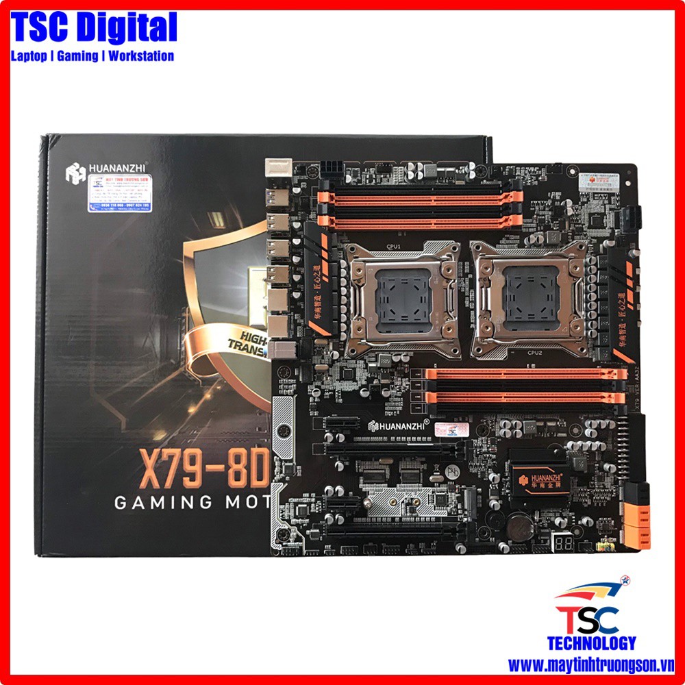Motherboard Intel HUANANZHI X79-8D Dual CPU LGA 2011 E5-2689 E5-2670 V2 DDR3 1333/1600/1866MHz E ...