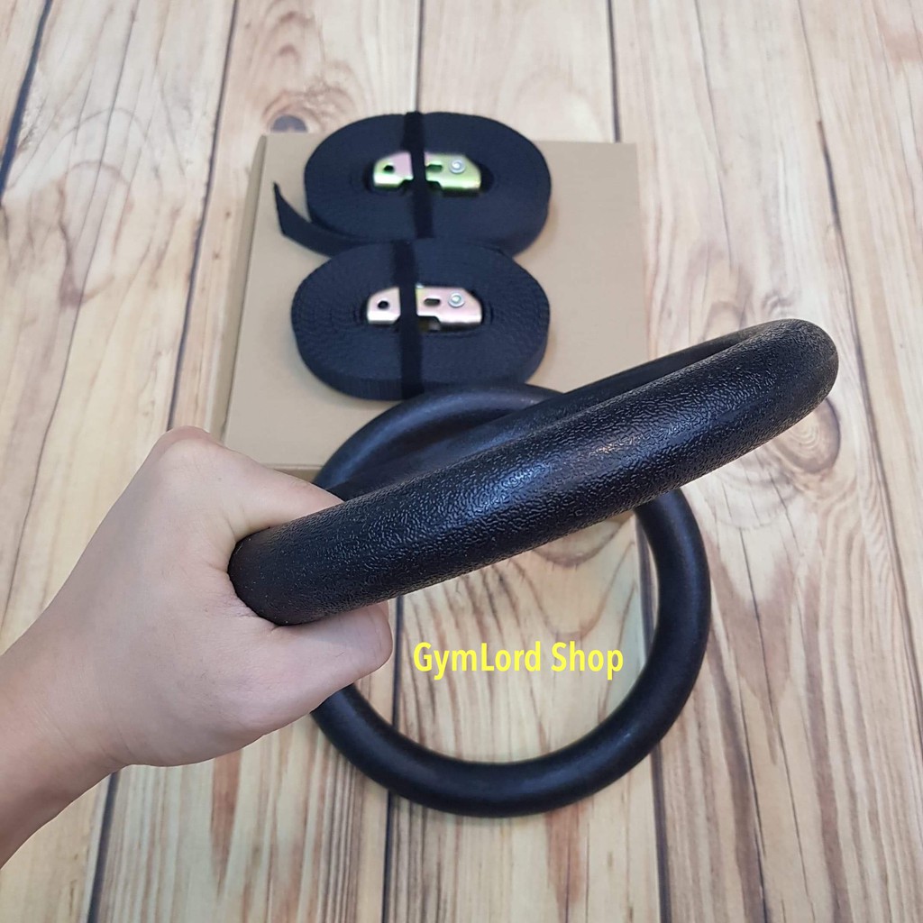 Bộ Vòng ring treo xà ABS (dây in số) cao cấp, GYM trong nhà, Ngoài Trời ...